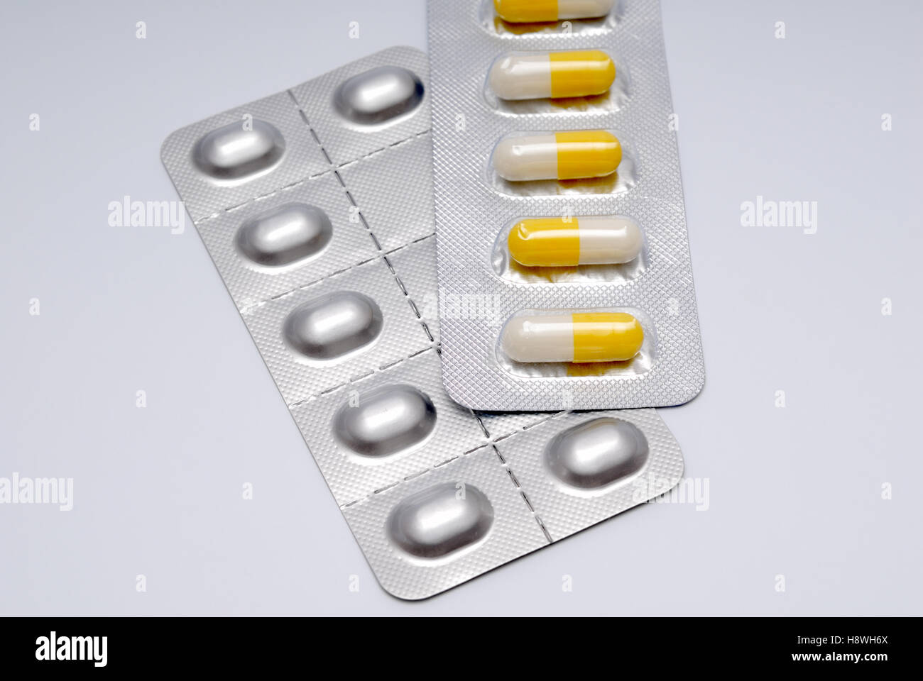 Capsules with a medicine in packing, tablets Stock Photo - Alamy