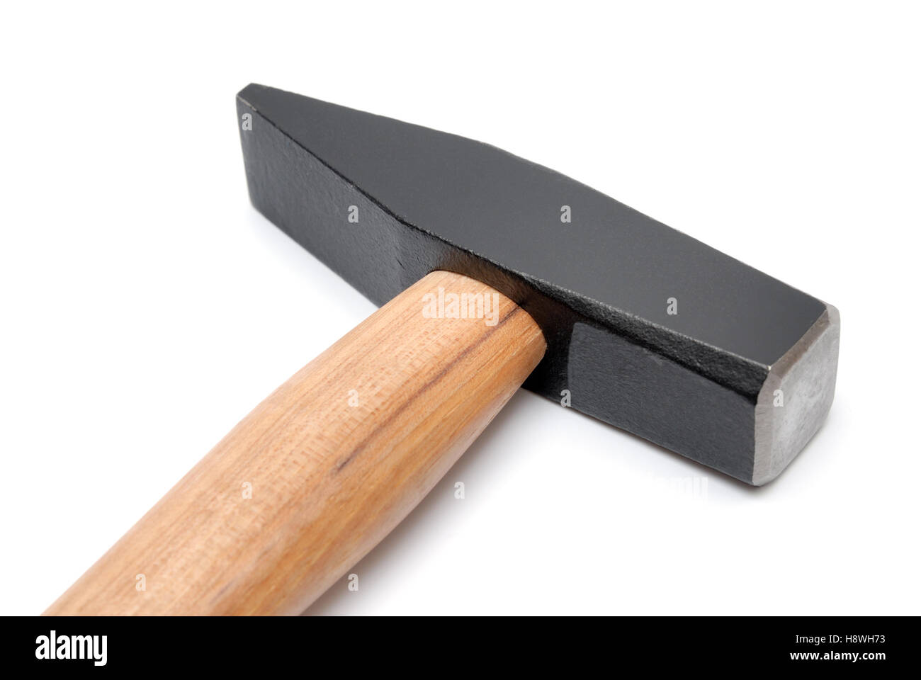 Hammer with wooden handle isolated over white background Stock Photo ...