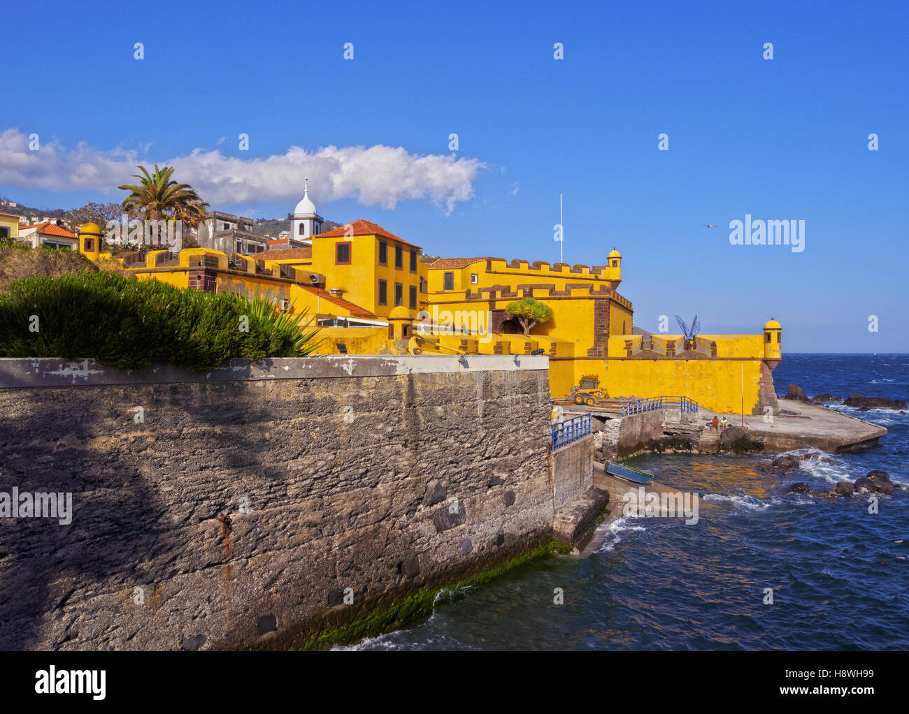 Portugal, Madeira, Funchal, View of the Sao Tiago Fort Stock Photo - Alamy