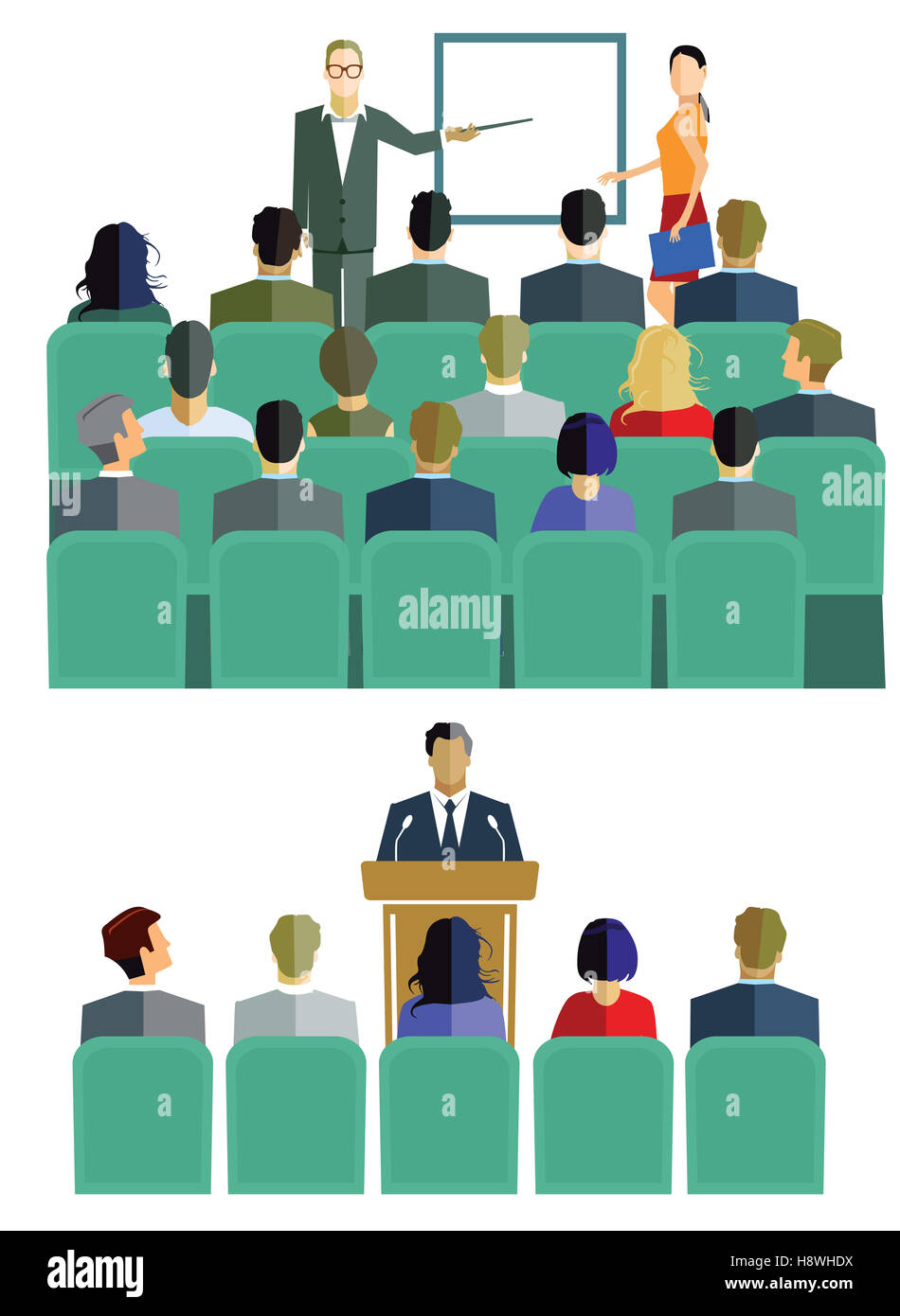 Course and lecture, seminar Stock Photo - Alamy