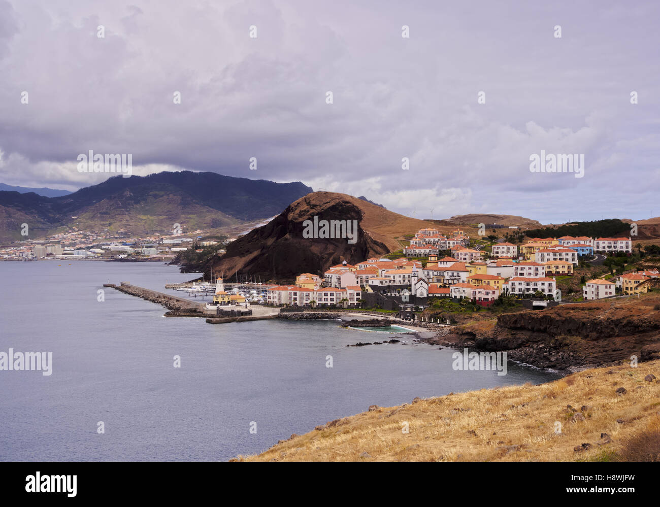 Portugal, Madeira, View of the Canical village Stock Photo - Alamy