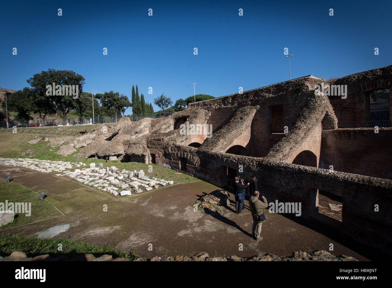 Rome, Italy. 16th Nov, 2016. A general view shows the ancient Circus ...