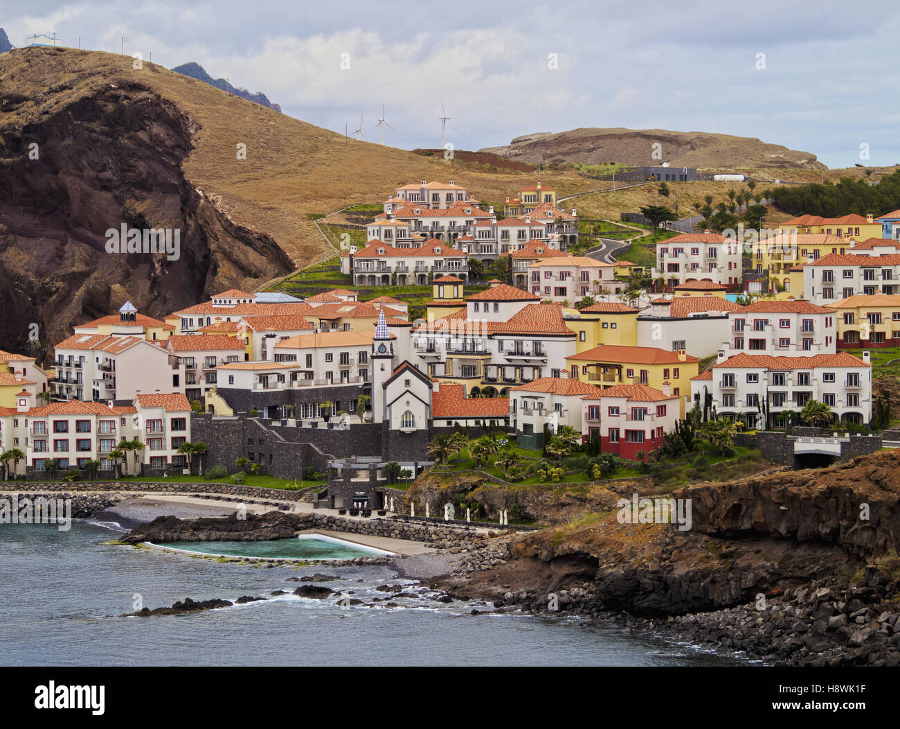 Portugal, Madeira, View of the Canical village Stock Photo - Alamy