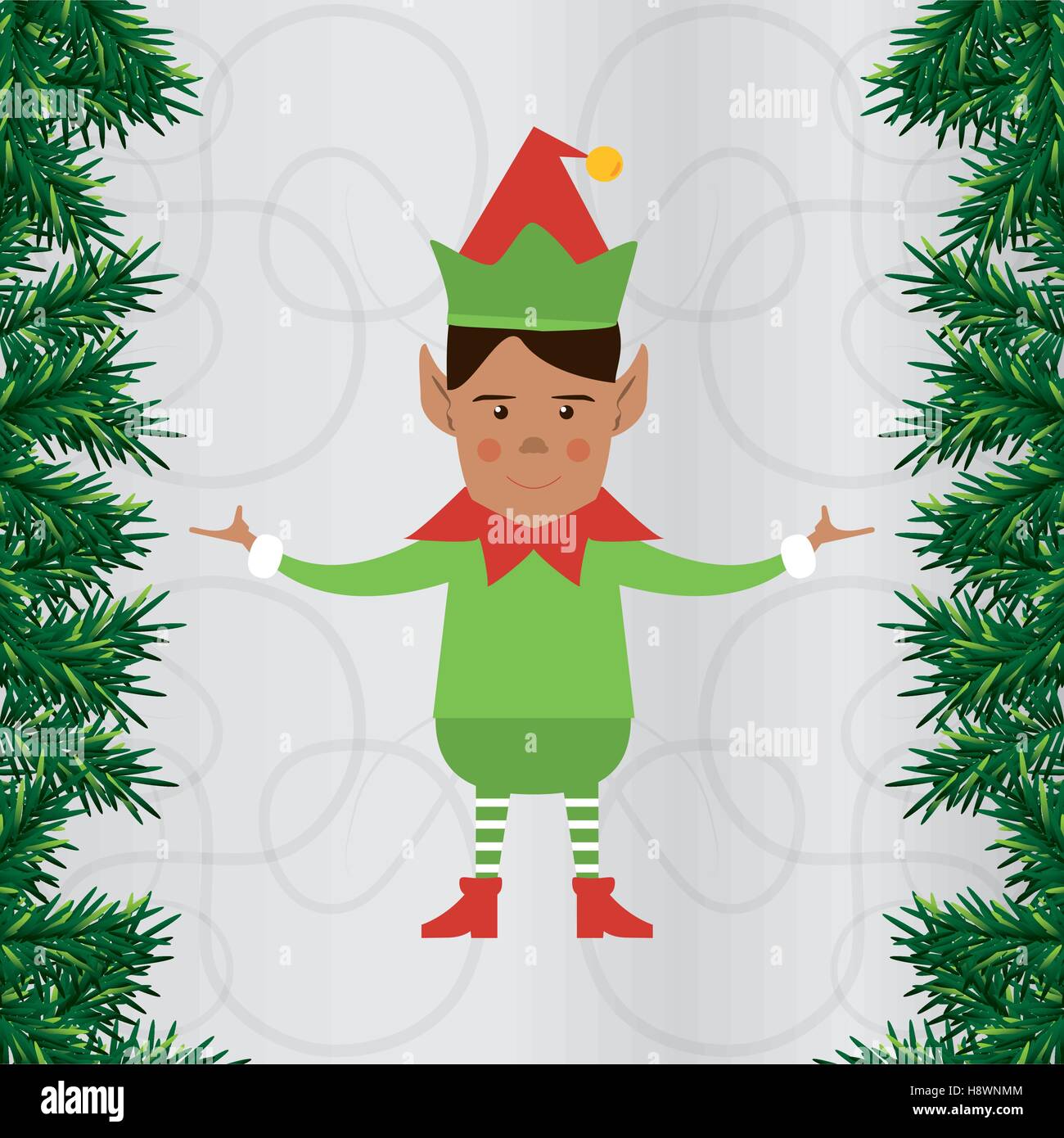 Elf cartoon of Christmas season design Stock Vector Image & Art - Alamy