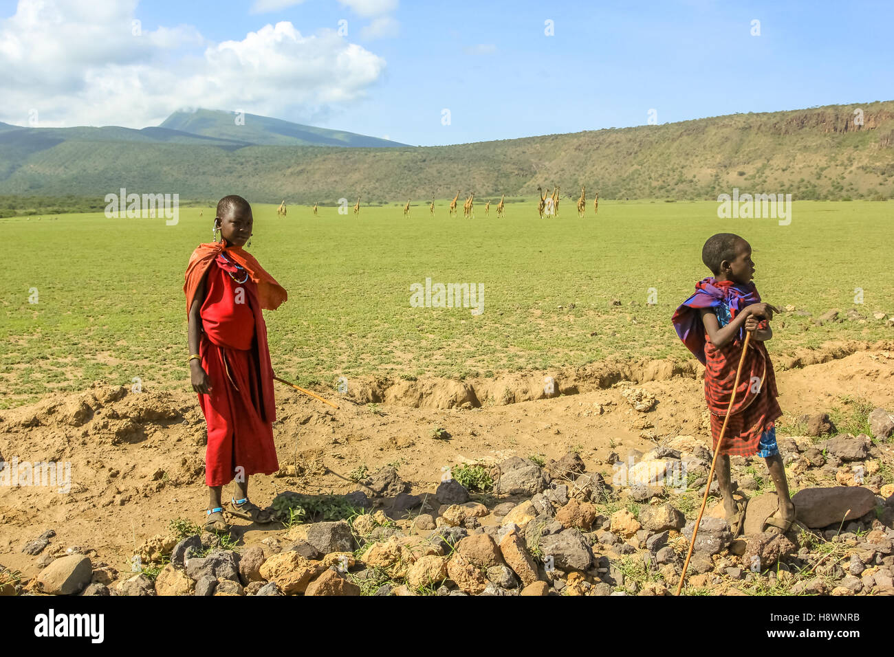 Masai tribe Tanzania Stock Photo - Alamy