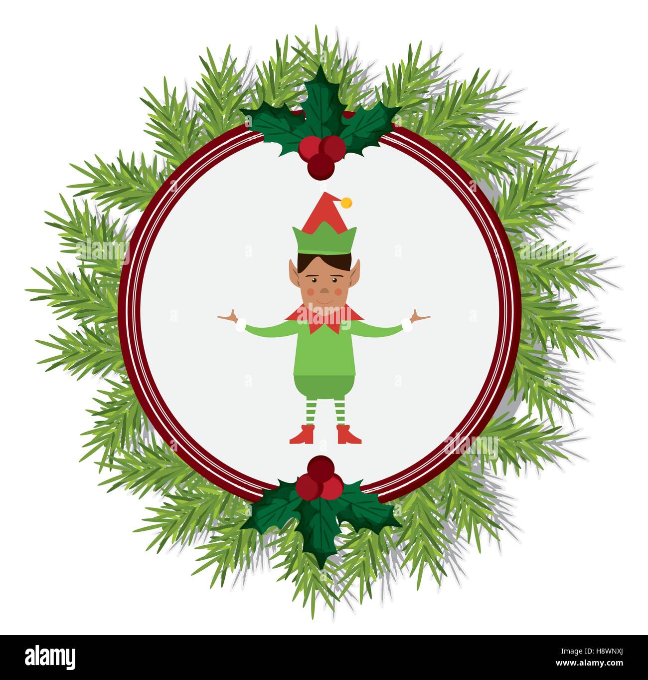 Elf cartoon of Christmas season design Stock Vector Image & Art - Alamy