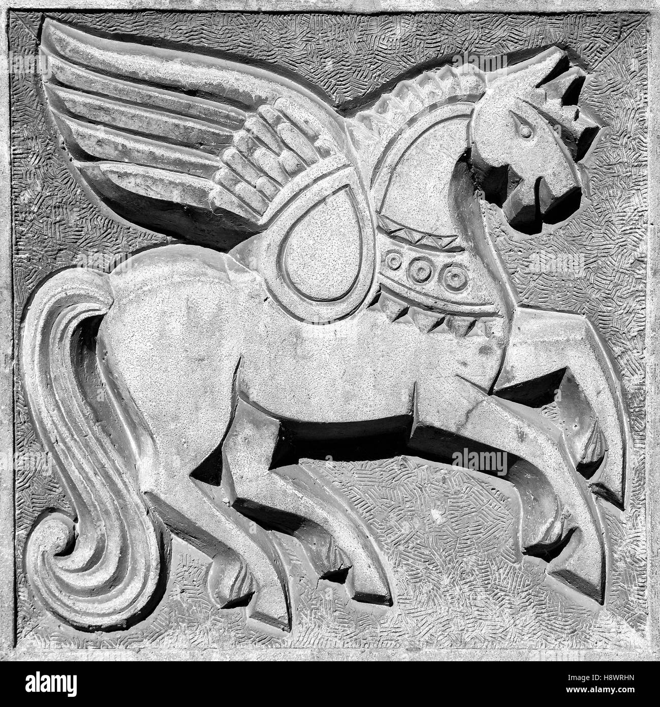 Fairy tale horse Black and White Stock Photos & Images - Alamy