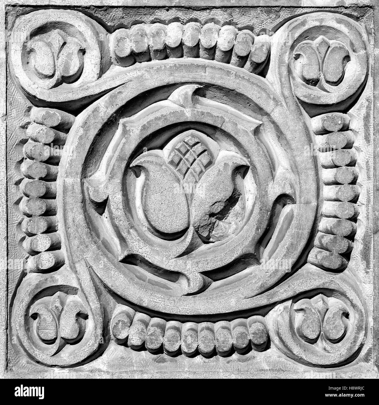 Ornamental relief Black and White Stock Photos & Images - Alamy