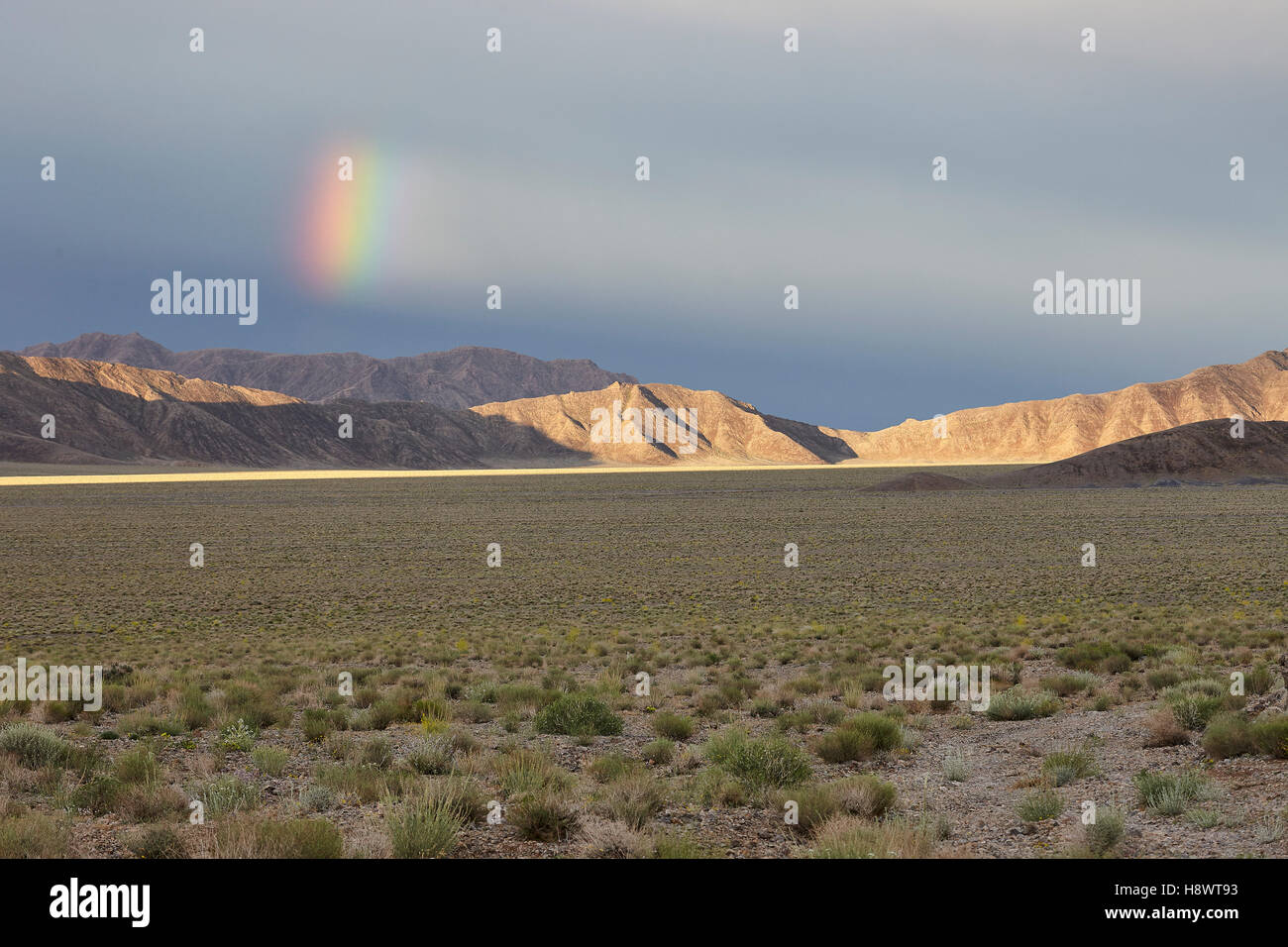 Rainbow above mountains of Iran. Ilam province, Iran Stock Photo - Alamy
