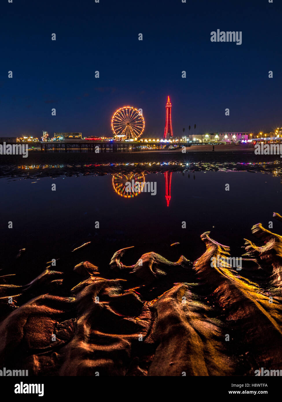 Blackpool tower wheel ferris hi-res stock photography and images - Alamy