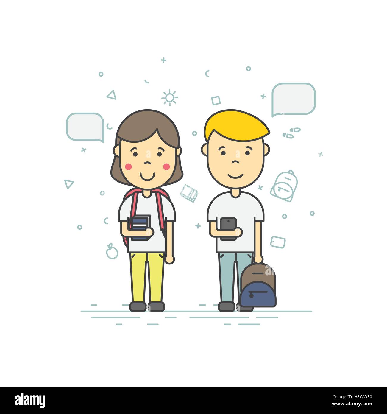 Child class speech Stock Vector Images - Alamy