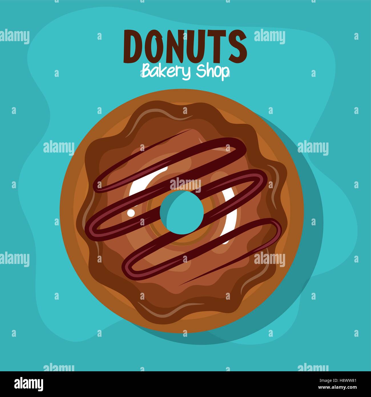 delicious donuts bakery shop vector illustration design Stock Vector ...