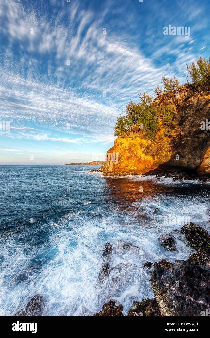 Cap Jaune, Saint-Joseph, Reunion Island, Indian Ocean Stock Photo - Alamy