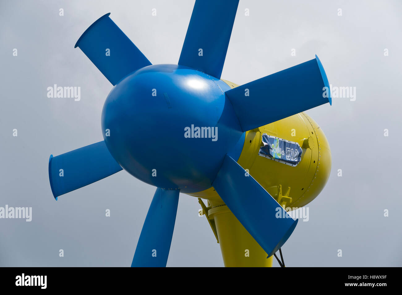 Hydroelectric plant Sabella D10 - Brittany France Stock Photo - Alamy