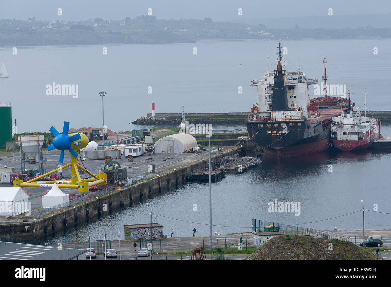 Hydroelectric plant Sabella D10 - Brittany France Stock Photo - Alamy
