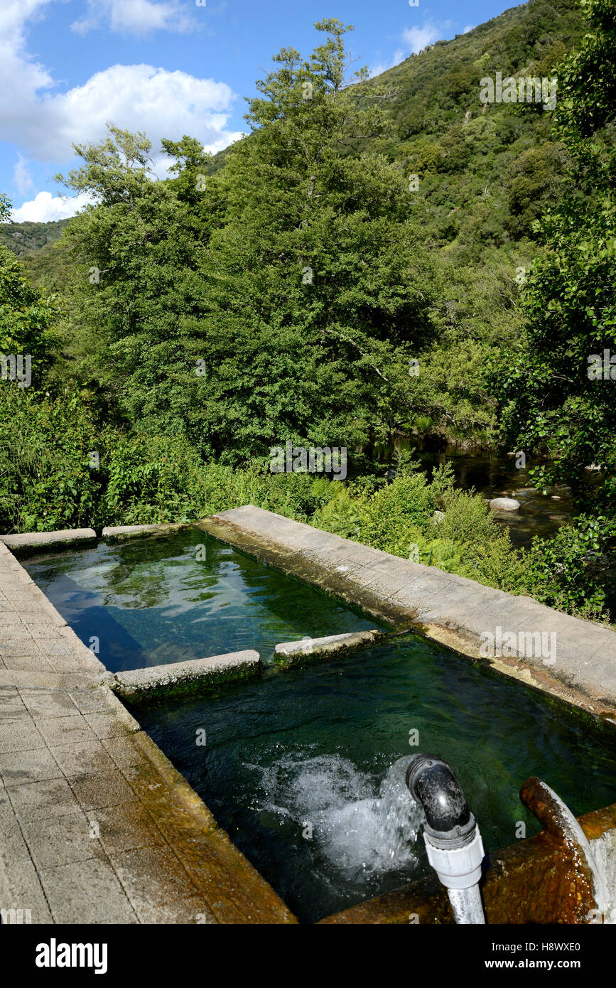 Hot sulfur spring - Corse France Stock Photo - Alamy