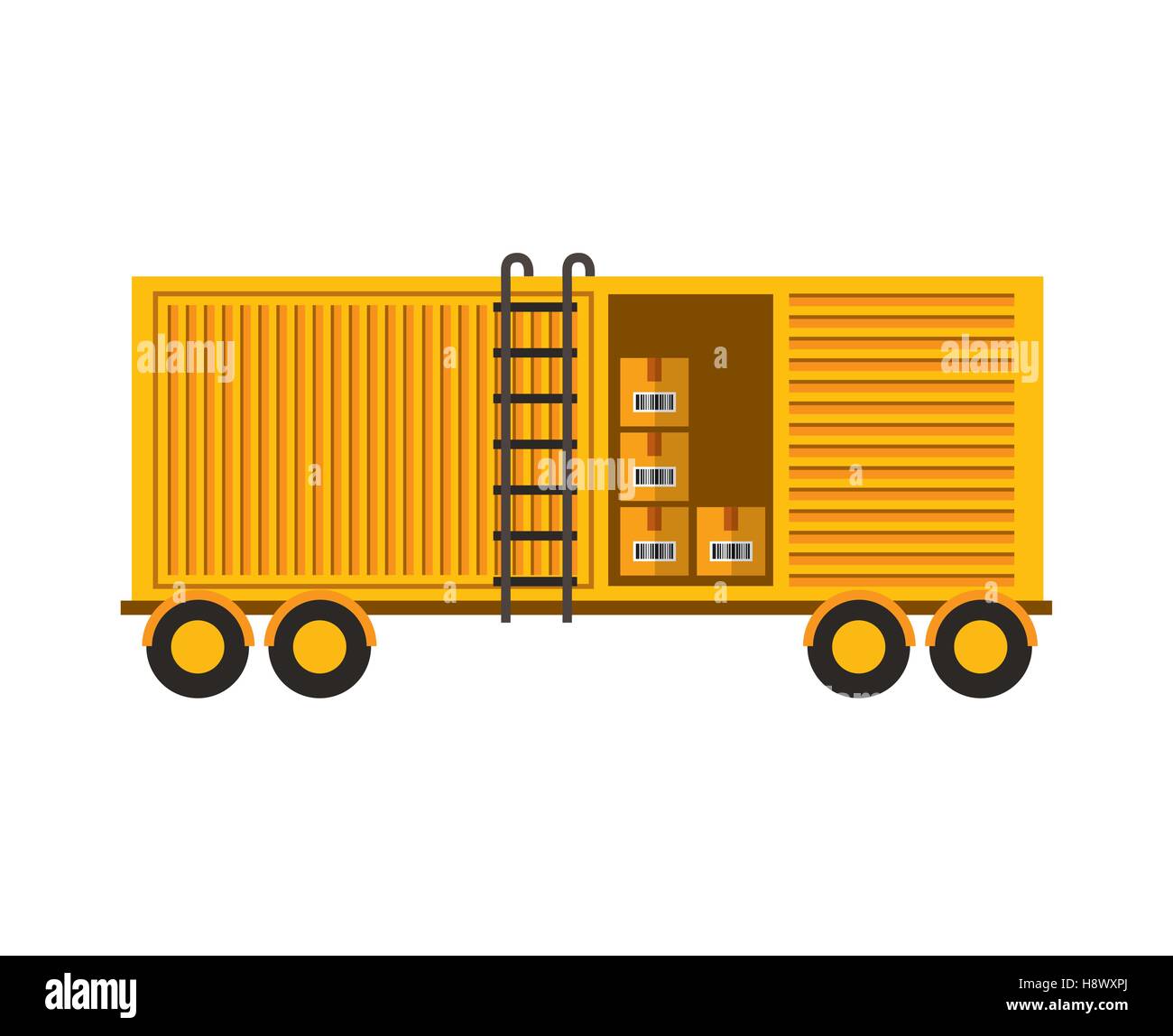 Courier inside white van hi-res stock photography and images - Alamy