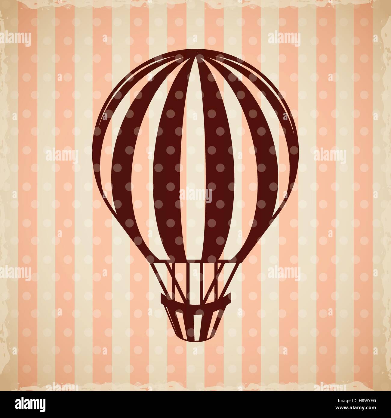 air balloon vehicle icon. colorful design. vector illustration Stock ...