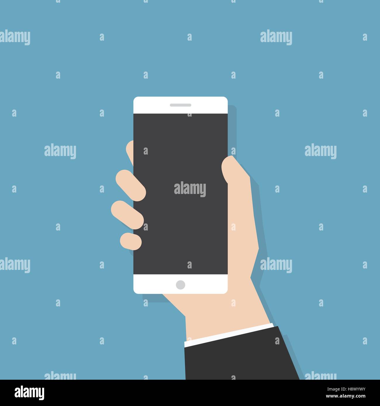Empty phone display Stock Vector Images - Alamy