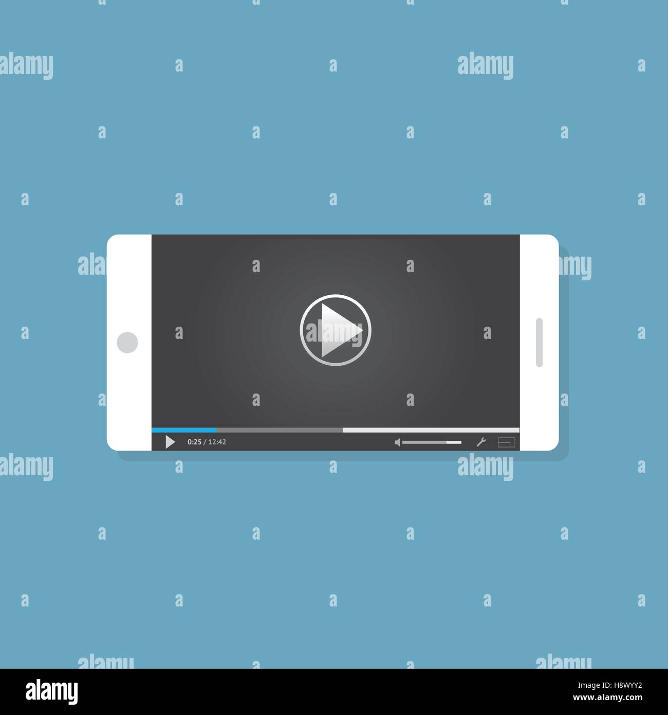 Video app illustration vector Stock Vector Images - Alamy