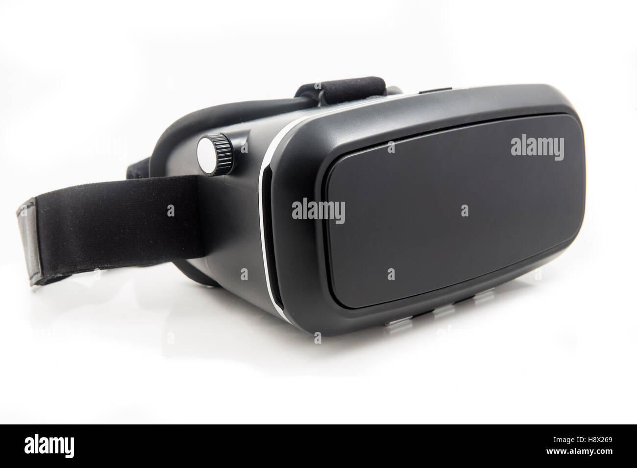 The future VR headset blacks Virtual Reality transformed Half front ...