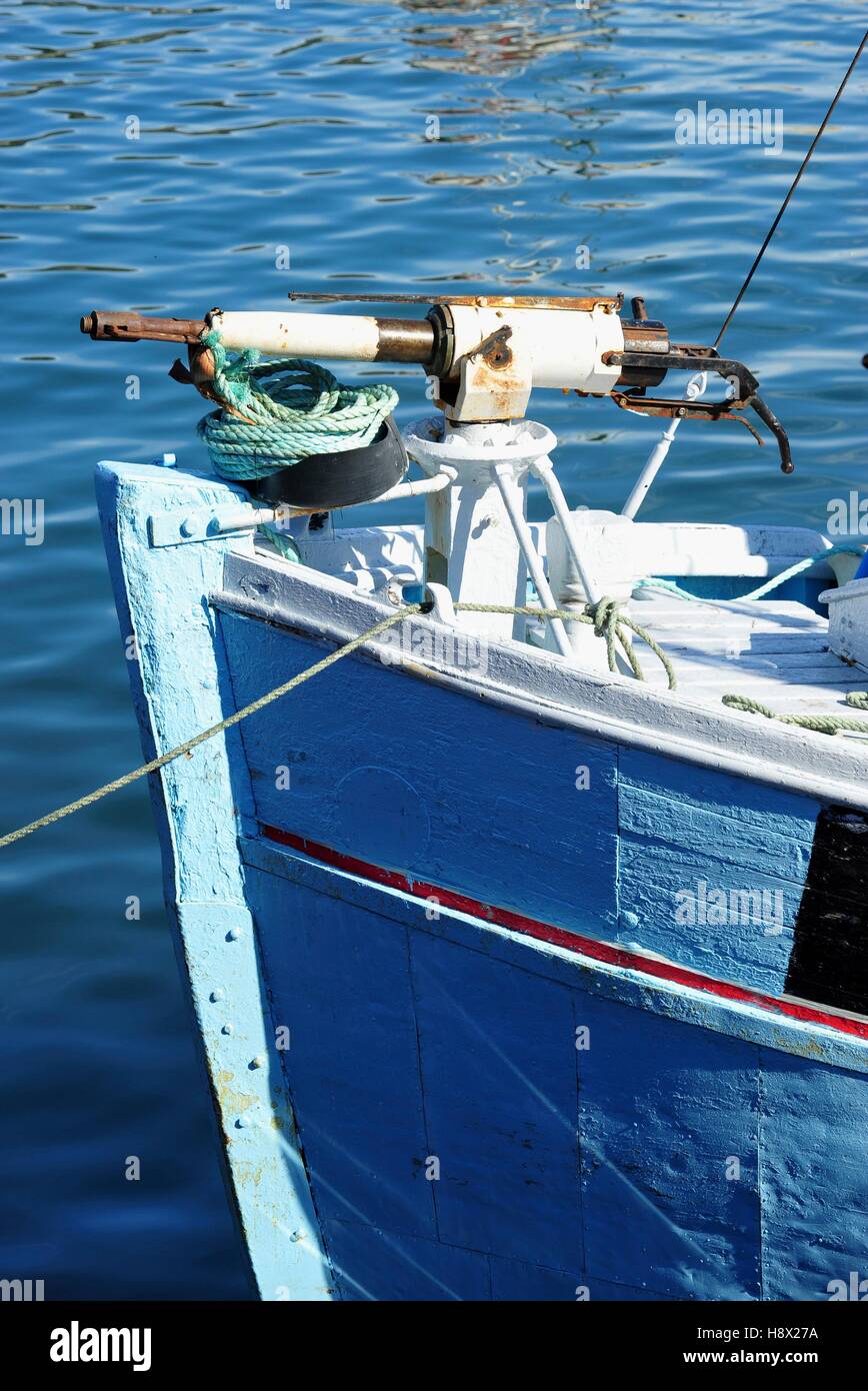 Denmark. Greenland. West coast. The fishing harbour of Ilulissat. Here ...