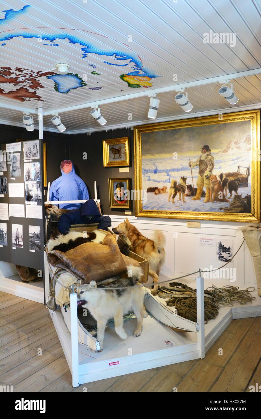 Denmark. Greenland. West coast. The museum of Knud Rasmussen, danish ...