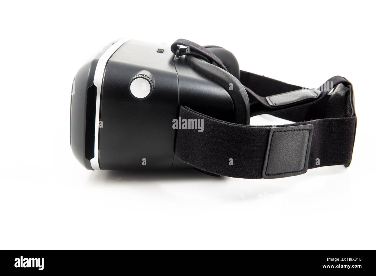 The future VR headset blacks Virtual Reality transformed Half front ...