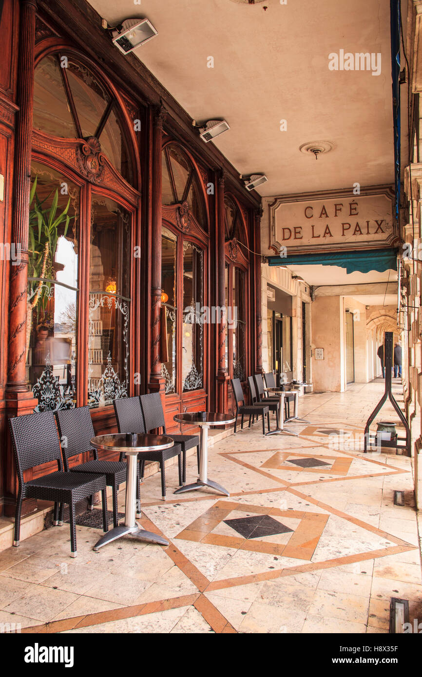 The cafe de la paix in La Rochelle, France Stock Photo - Alamy