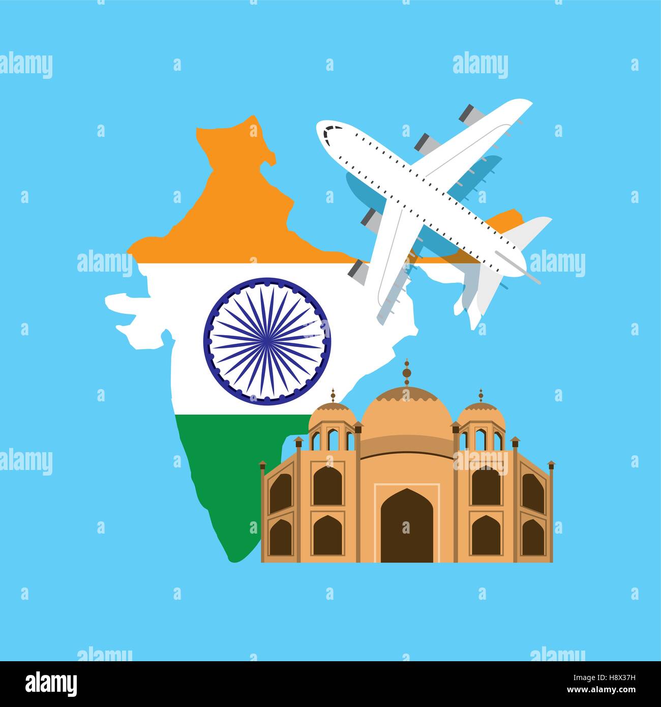 Iconic building india Stock Vector Images - Alamy