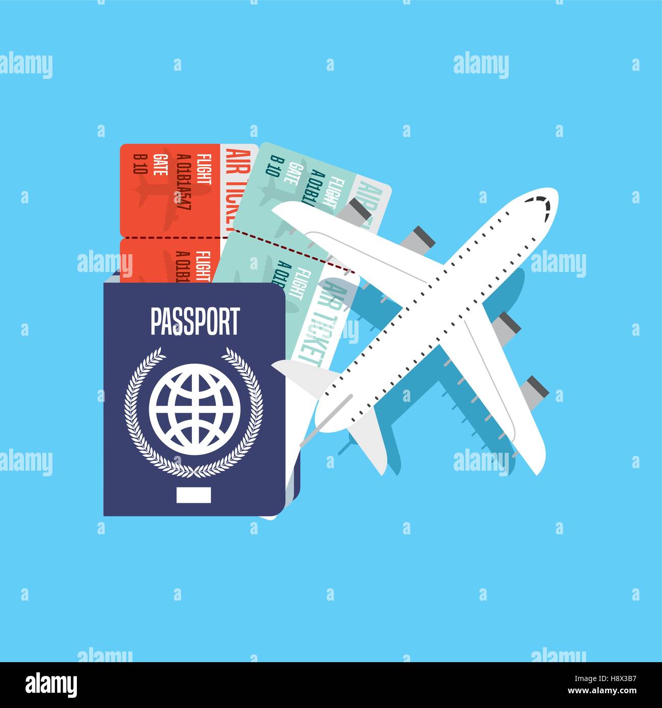 Airport over view Stock Vector Images - Alamy