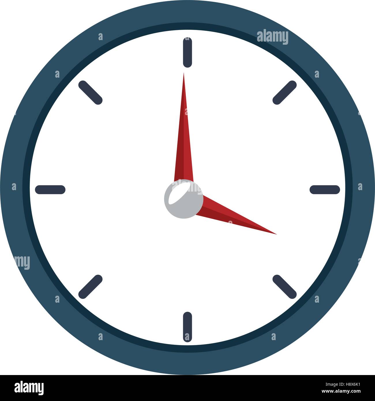 time clock isolated icon vector illustration design Stock Vector Image ...