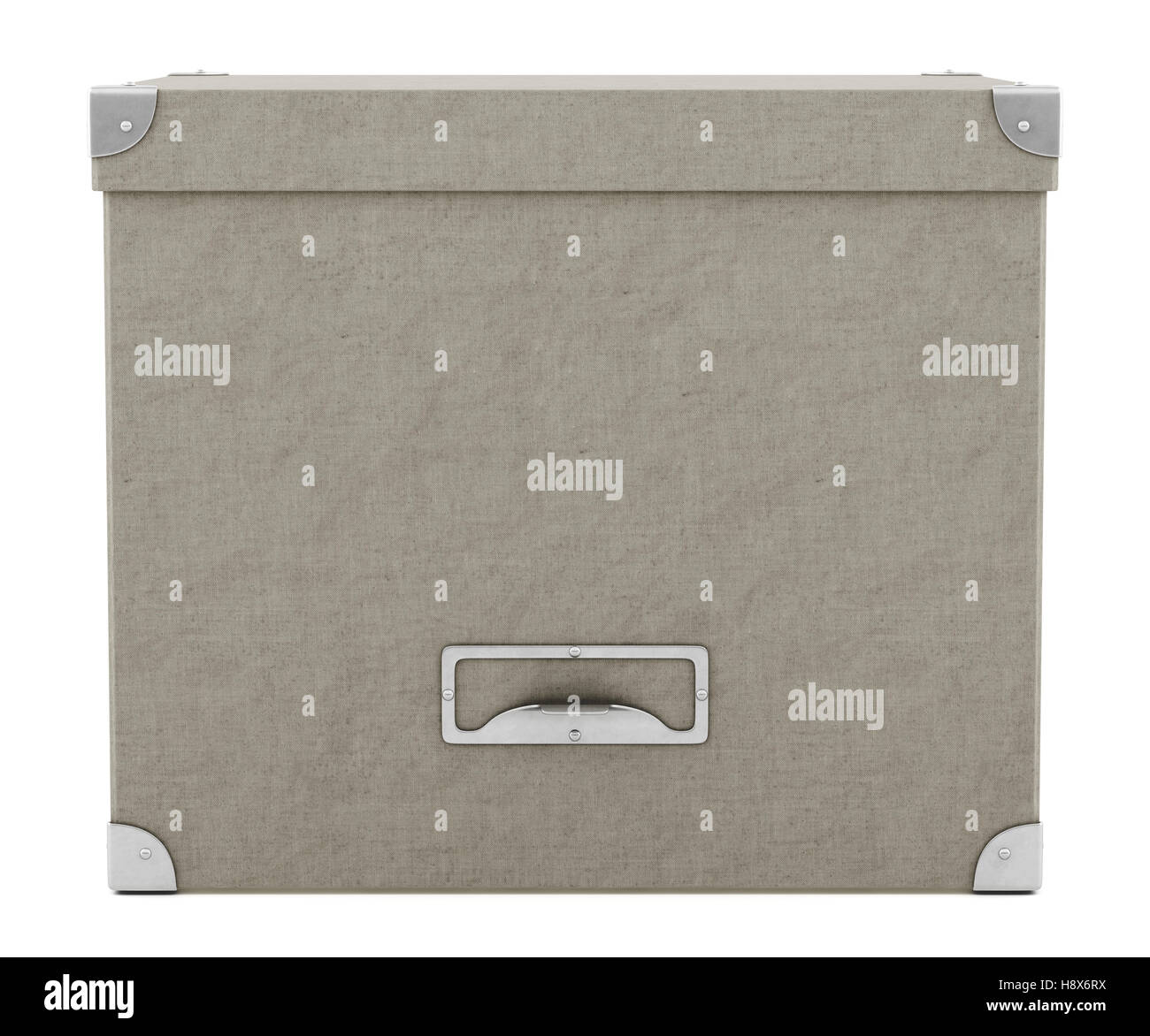 office cardboard box isolated on white background Stock Photo - Alamy