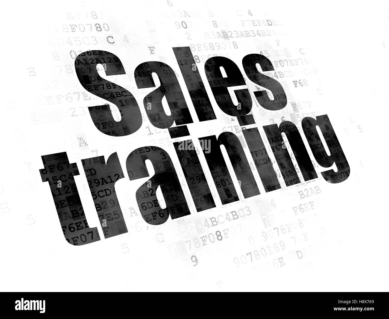 Advertising concept: Sales Training on Digital background Stock Photo ...