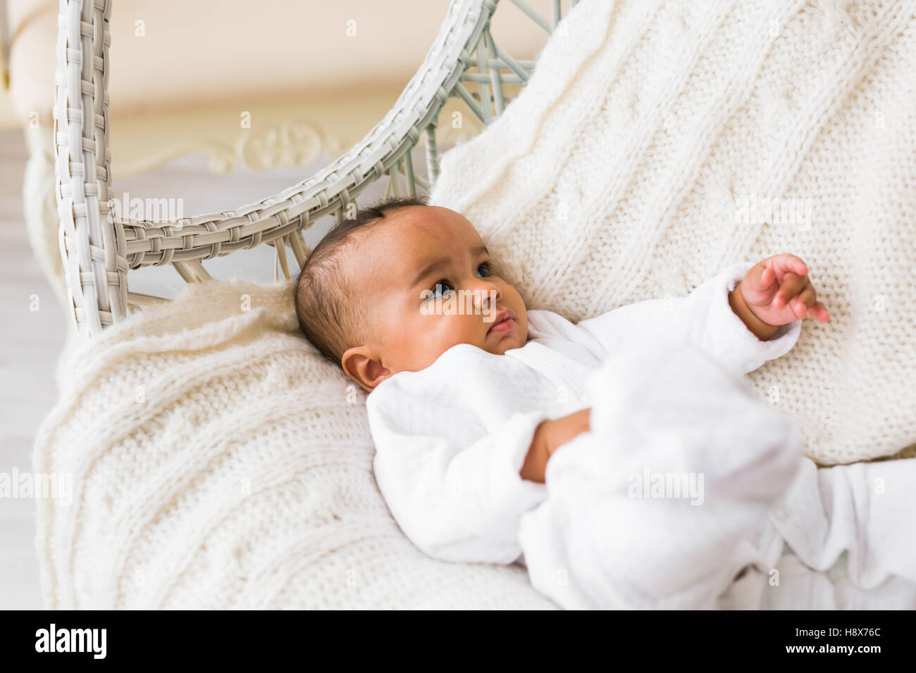 Portrait of a mixed race baby boy Stock Photo - Alamy