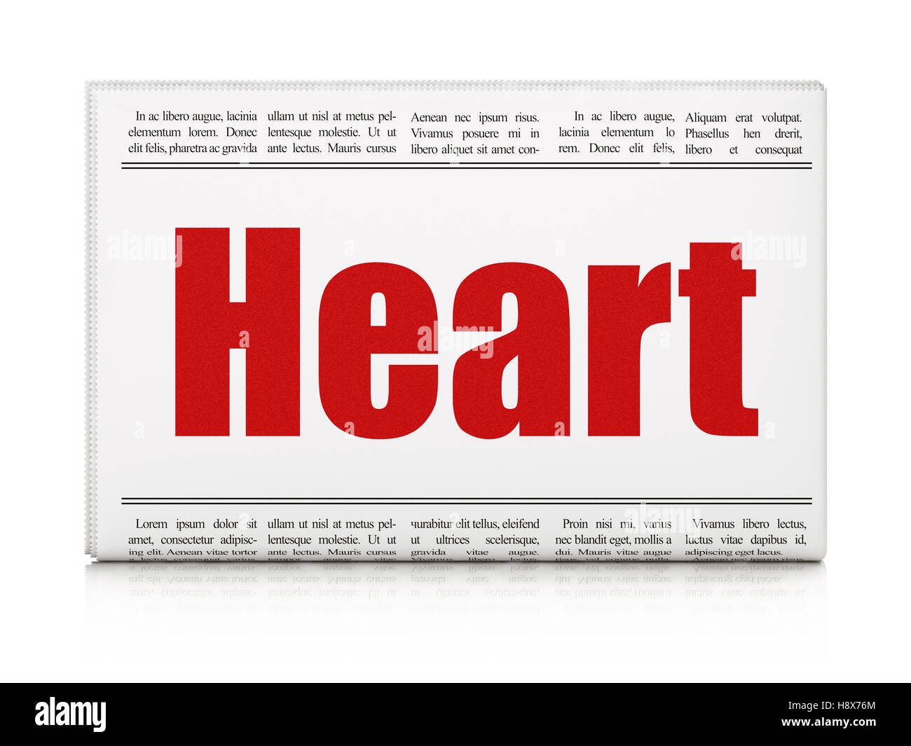 Healthcare concept: newspaper headline Heart Stock Photo - Alamy Healthcare concept: newspaper headline Heart Stock Photo - Alamy