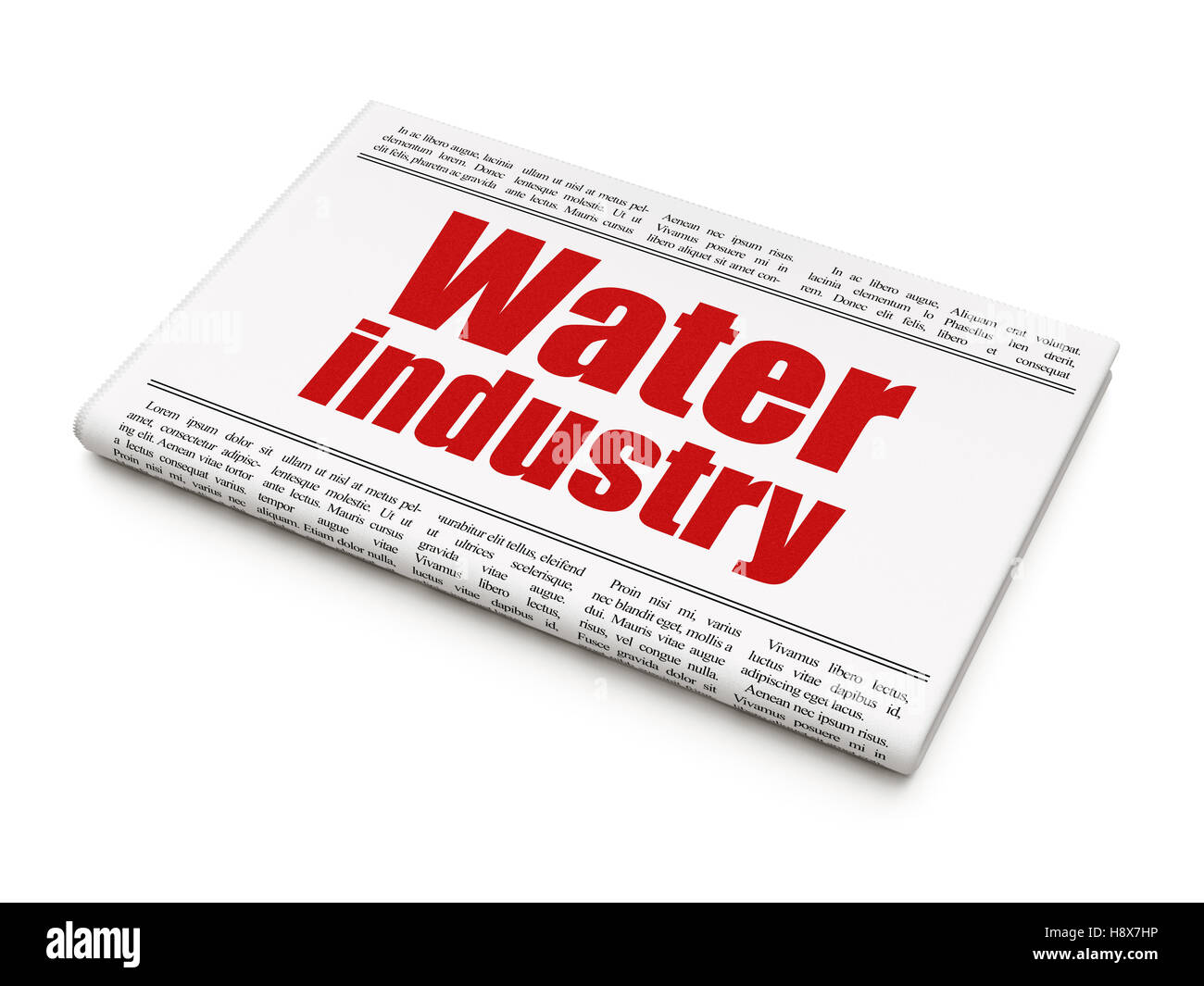 Water and newspaper Cut Out Stock Images & Pictures - Alamy
