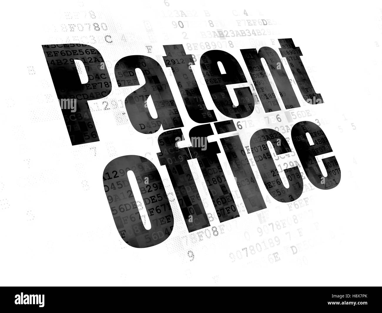 Law concept: Patent Office on Digital background Stock Photo - Alamy