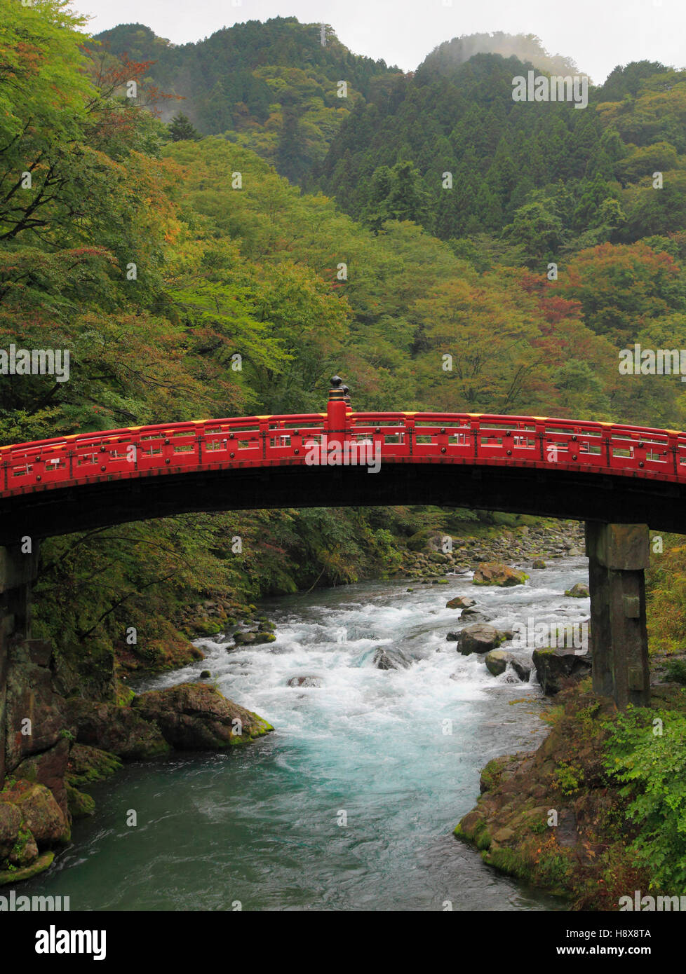 Japan, Nikko, Shinkyo Bridge, Daiya River Stock Photo - Alamy