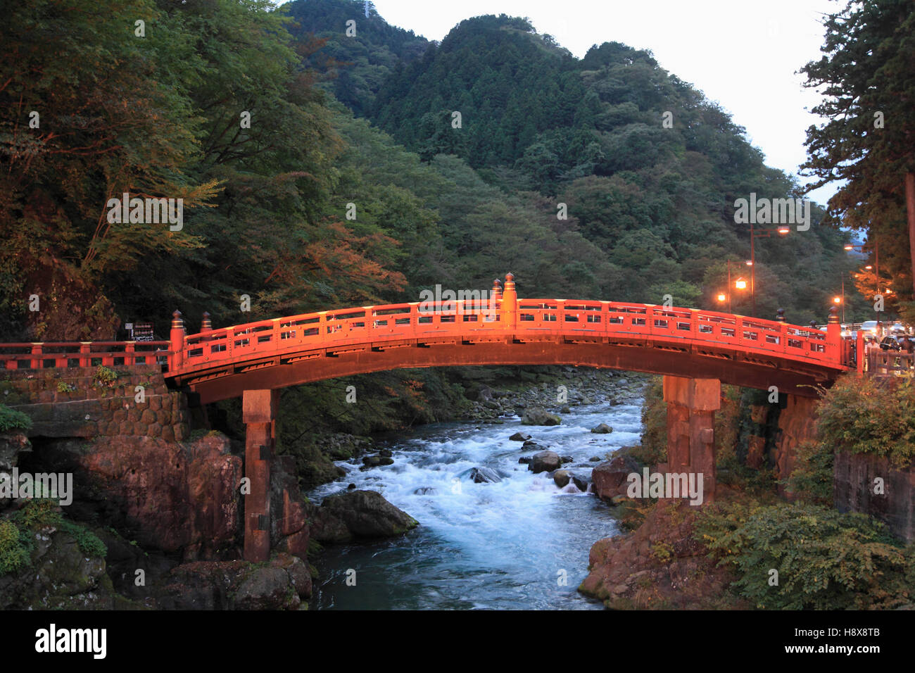 Japan, Nikko, Shinkyo Bridge, Daiya River Stock Photo - Alamy