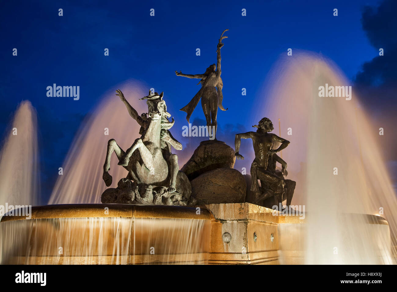 Raices ("roots") sculpture and fountain, Old San Juan, Puerto Rico ...