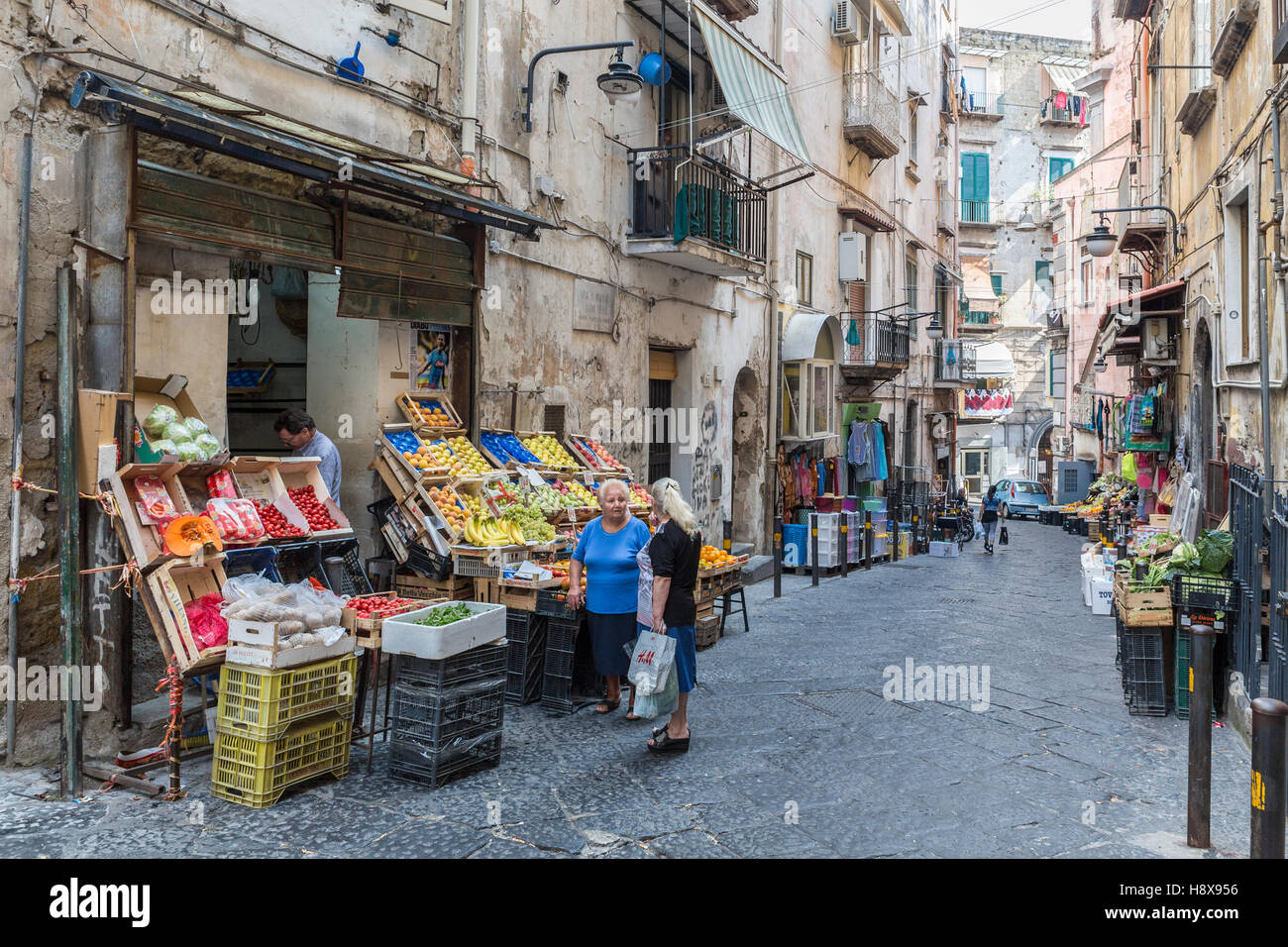 Streets of Naples, Old spanish district, Naples, Italy, European Union ...