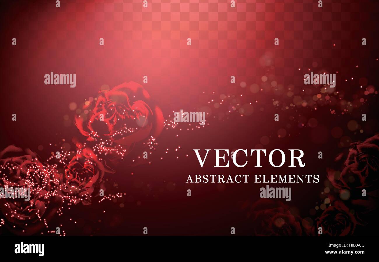 Sparkling rose poster Stock Vector Images - Alamy