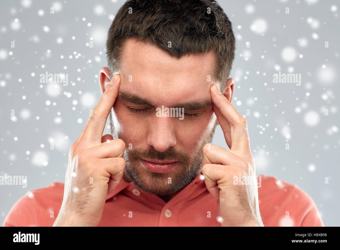 Stress christmas concept man hi-res stock photography and images - Alamy