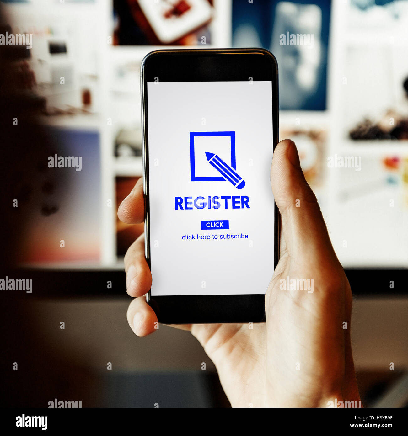 Membership Accept Join us Support Concept Stock Photo - Alamy