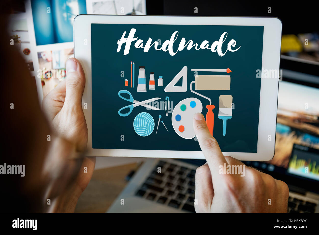 Handicraft Handmade Handiwork Art Design Ideas Concept Stock Photo - Alamy