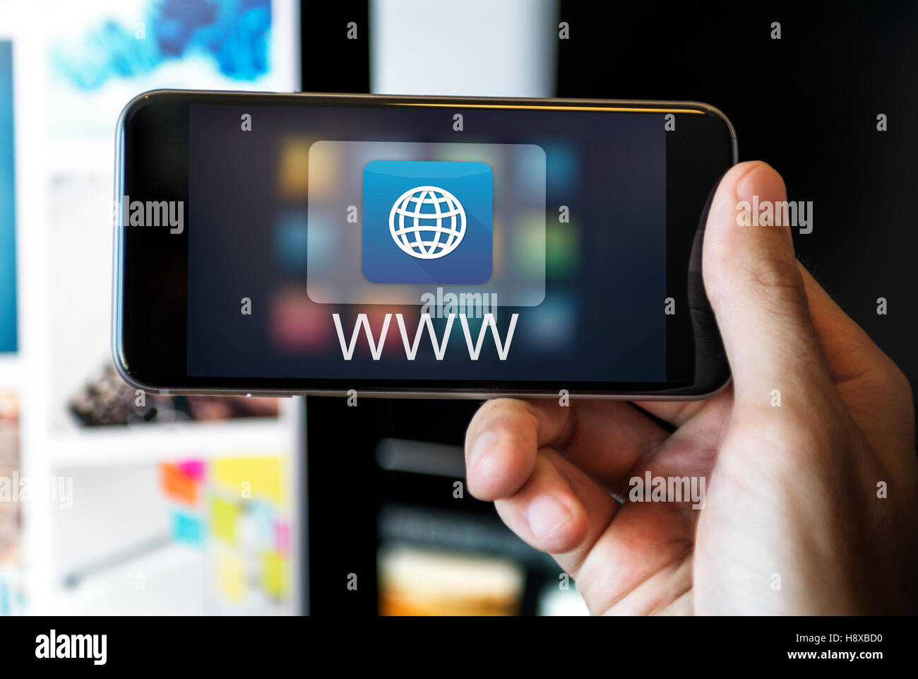 Communication Connection Network Globe Concept Stock Photo - Alamy