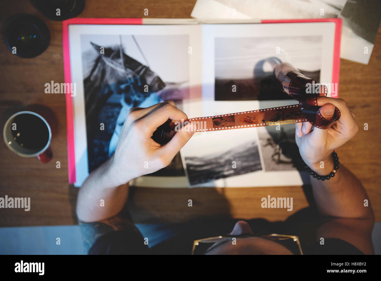 Photographer Working Checking Photo Concept Stock Photo - Alamy