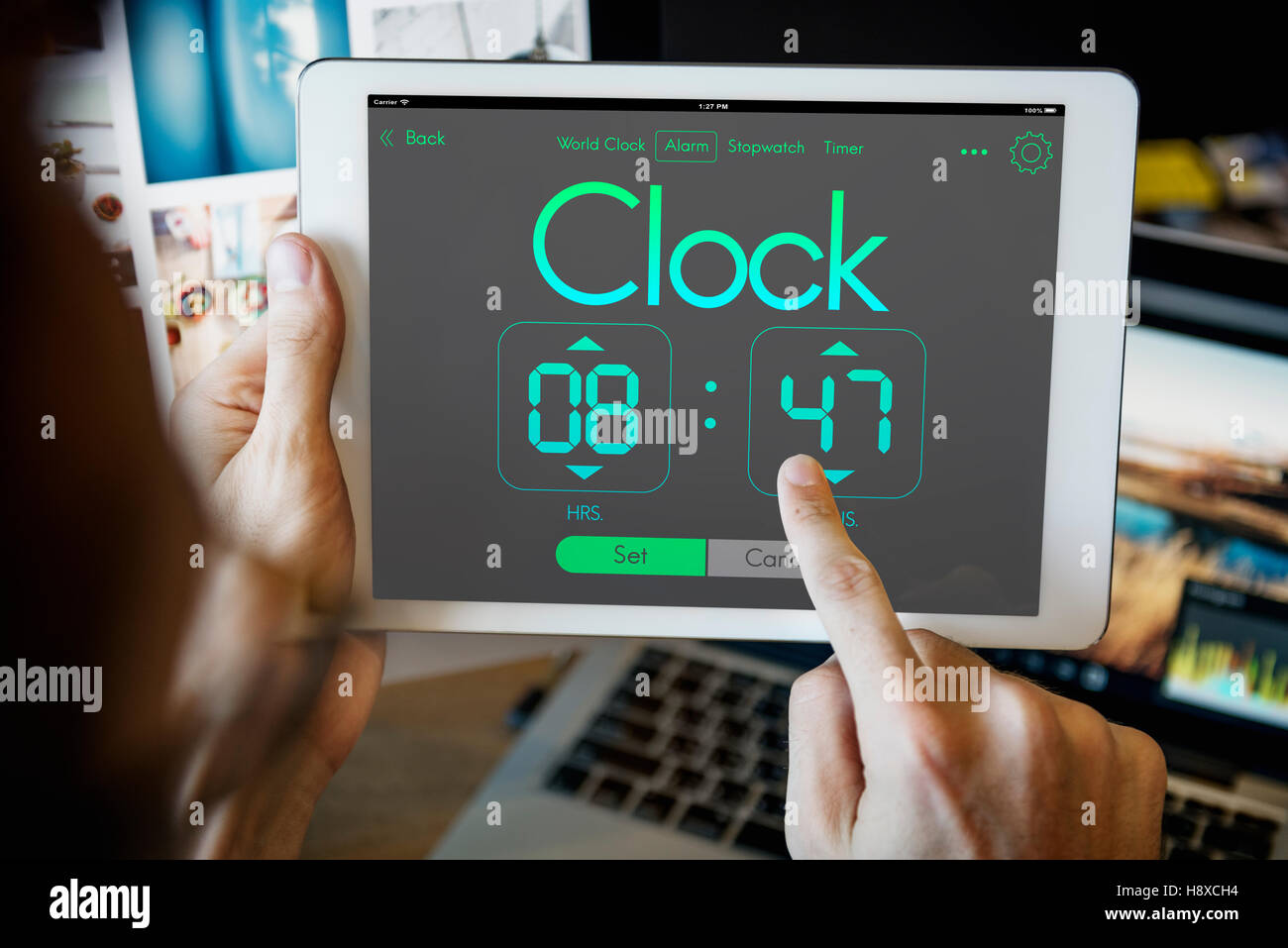 Reminder Wake Up Clock Concept Stock Photo - Alamy