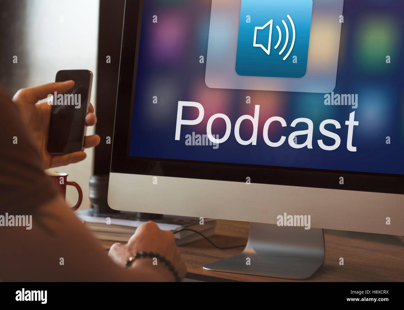 Digital Music Streaming Multimedia Entertainment Online Concept Stock ...